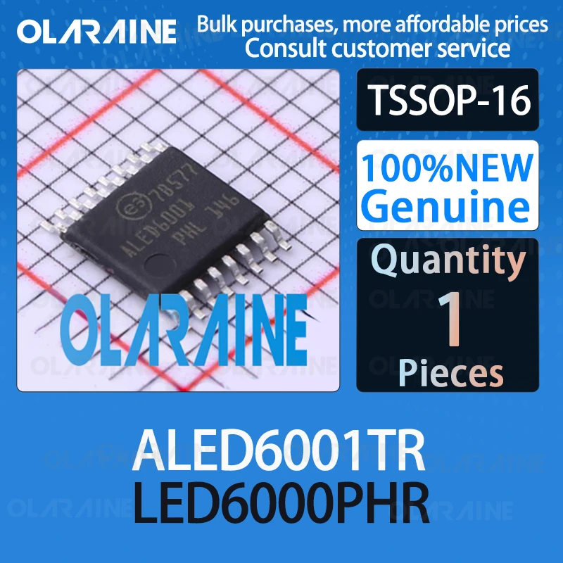ALED6001TR-LED6000PHR-TSSOP-16-LED-Lighting-Drivers-3-A-61-V-IC-chip ...