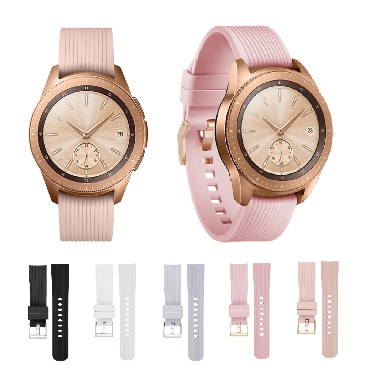 20mm Watch Band for Samsung Galaxy Watch SM R810 42mm Silicone Watch ...