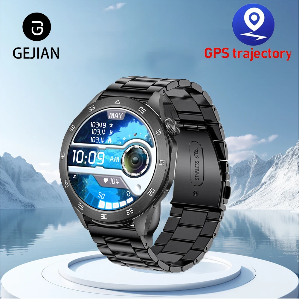 GEJIAN 2025 New Men's Smart Watch GPS Sports Track Heart Rate ...