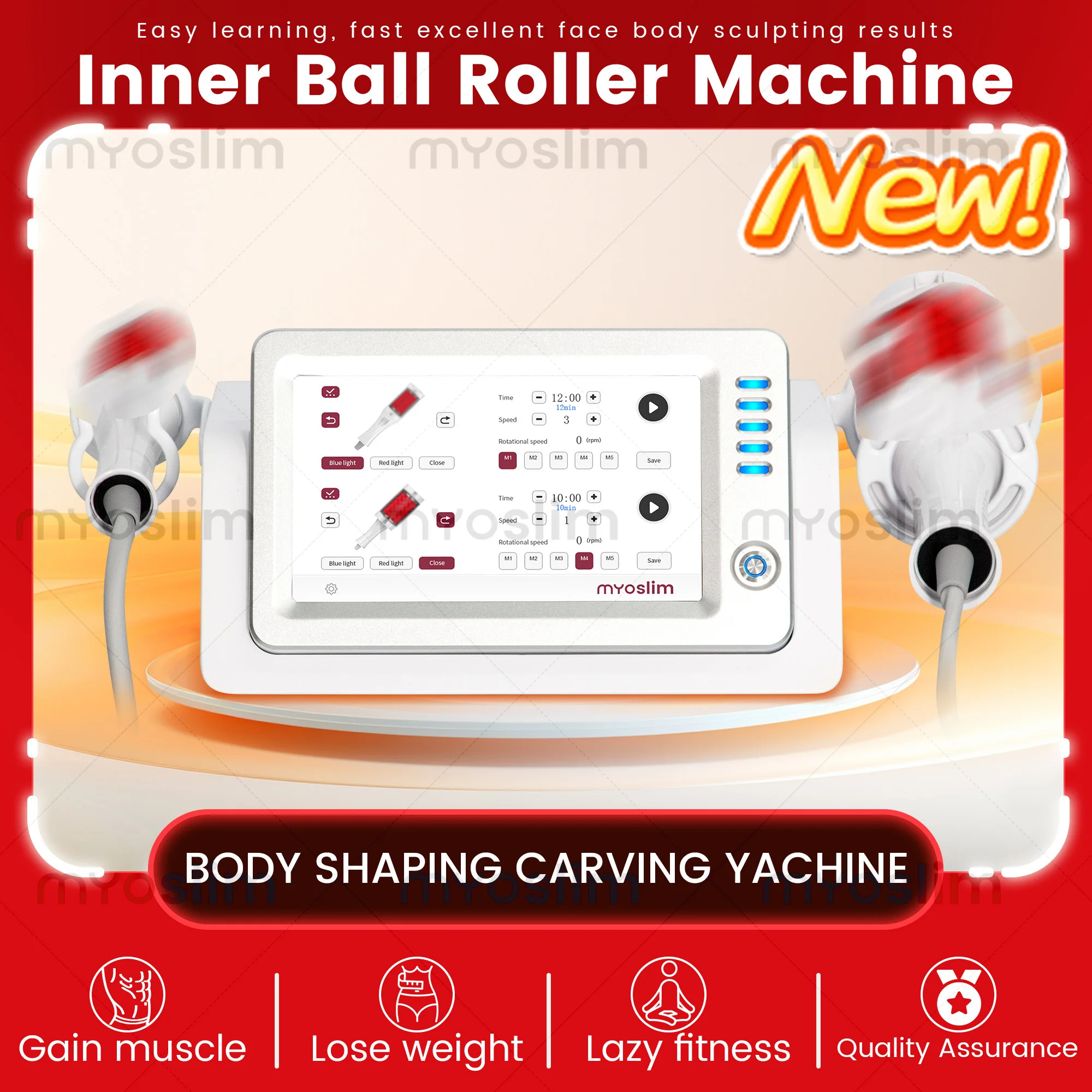 Myoslim 360 Inner Ball Roller Body Shaping Device For Body Slimming ...
