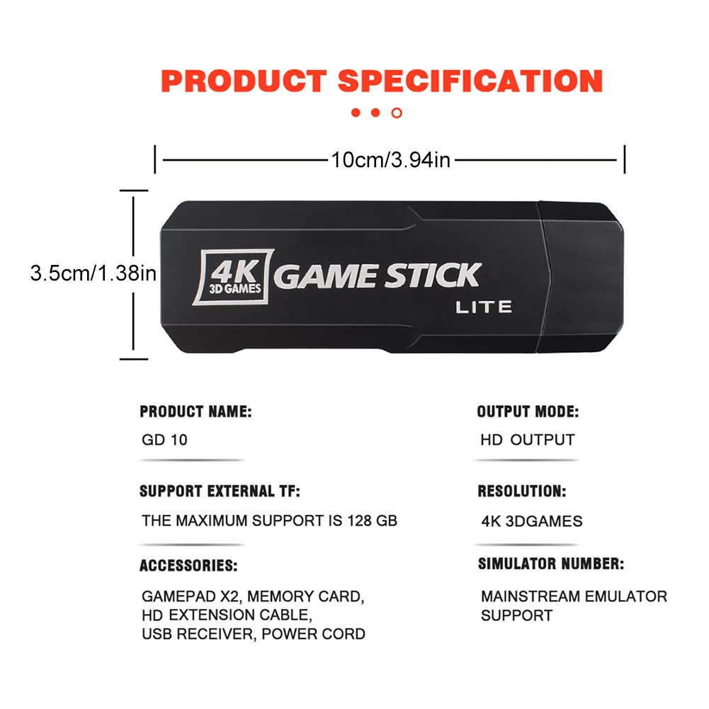 32G M8 - Console de jeu vidéo portable, manettes sans fil 2.4G, TV 4K ...
