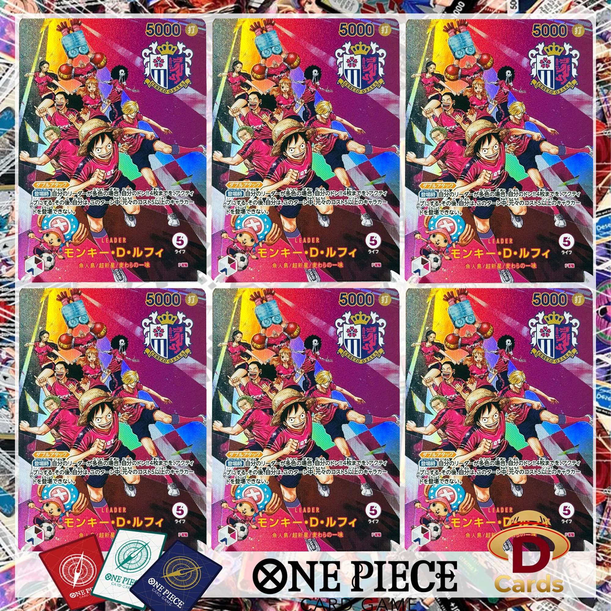 One Piece Custom Leader Card Cerezo Osaka Soccer Fish-Man Island ...