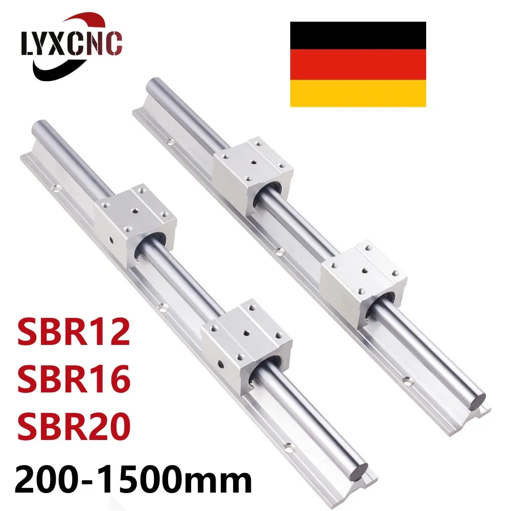 2pcs-Linear-Rail-SBR12-SBR16-SBR20-200-300-400-500-600-800-1000-1200 ...