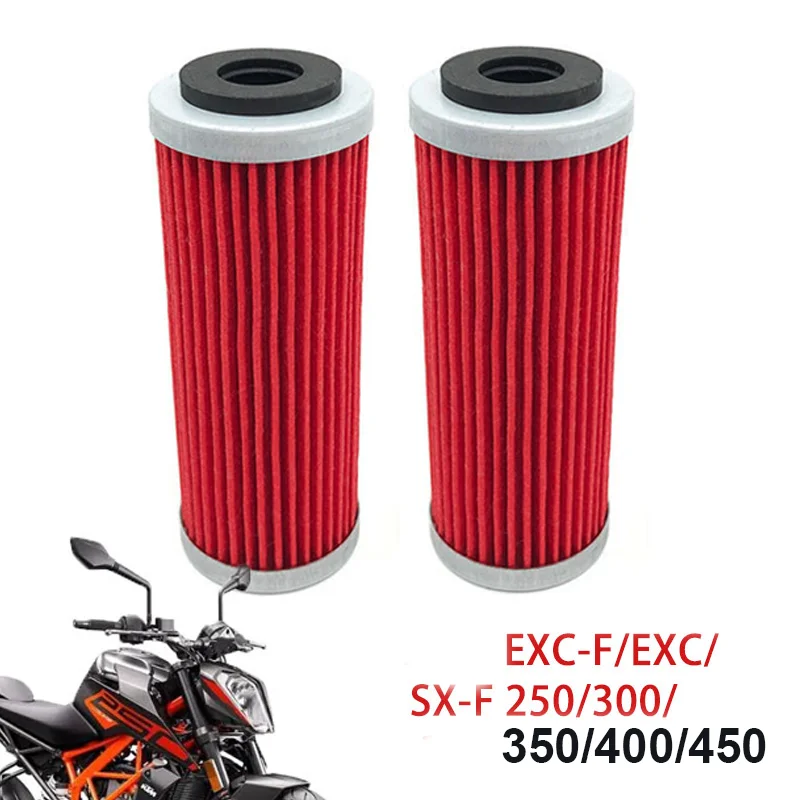 Motorcycle Oil Filter Fuel Filters Dirt Bike 250 Exc F Smr Xc W Exc R ...
