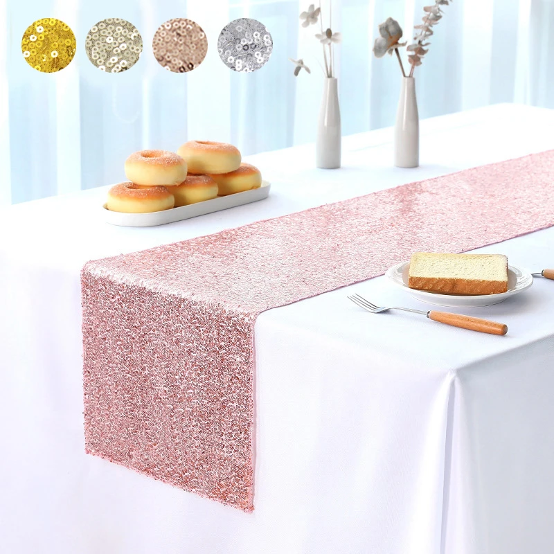 Glitter Net Table Runners Sparkly Sequin Table Runners For Wedding ...