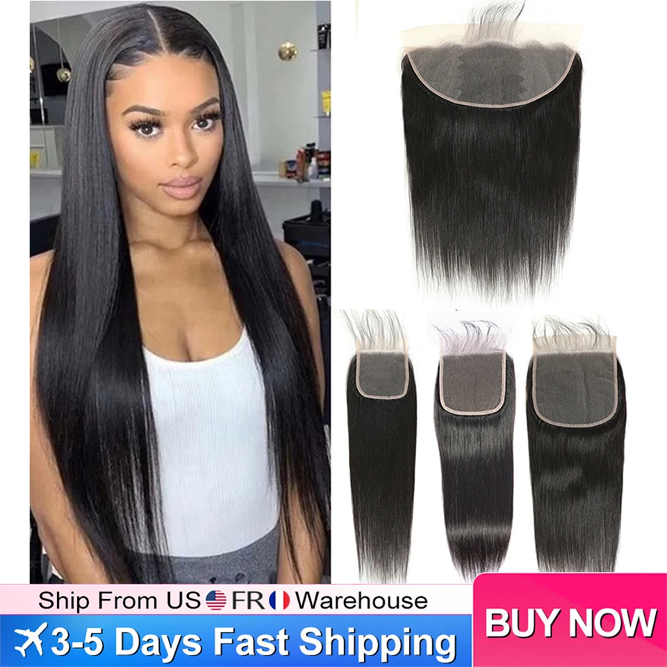 4x4 5x5 6x6 Closures Only 13x4 Frontal Only Hd Transparent Lace Closure ...