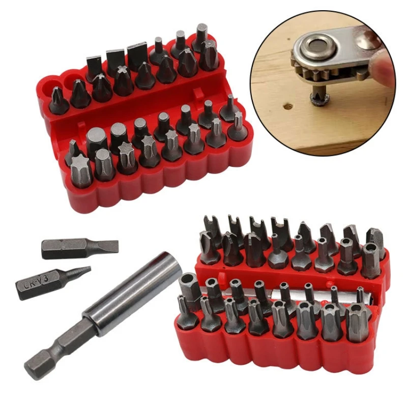 33PCS-Bit-Set-Smooth-High-Hardness-Solid-Electric-Screwdriver-Bit-Set ...