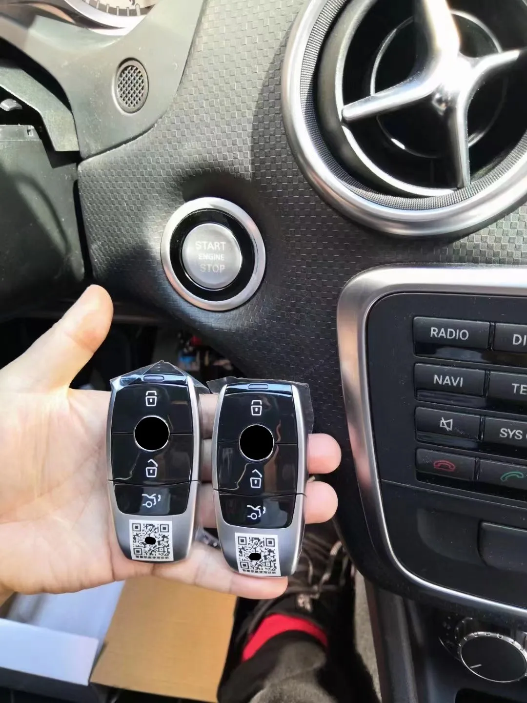 Add-car-keyless-start-stop-system-for-Mercedes-Benz-A-W176-class-Remote ...