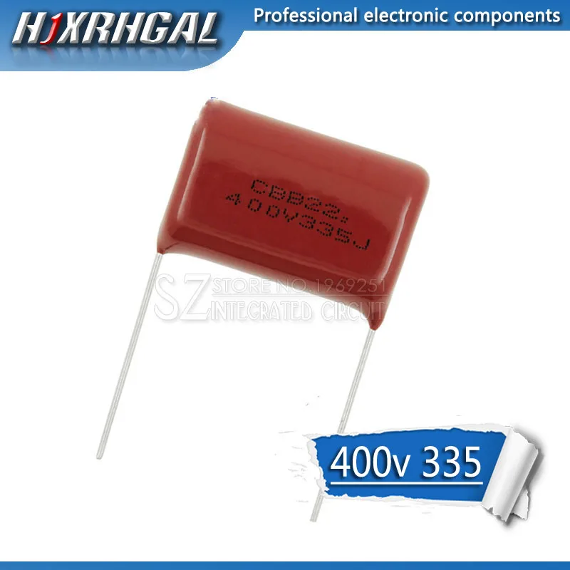 10PCS 400V335J 3.3uF Pitch 25mm 400V 335 3300nf CBB Polypropylene film ...