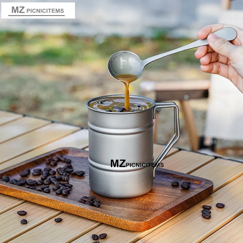 Camping-Accessories-Hiking-Tableware-Titanium-Spoon-Kettle-Outdoor ...