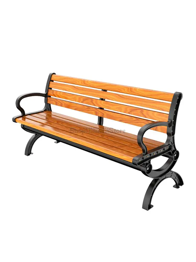 Silla-de-parque-para-exteriores-banco-con-respaldo-doble-taburete-largo ...