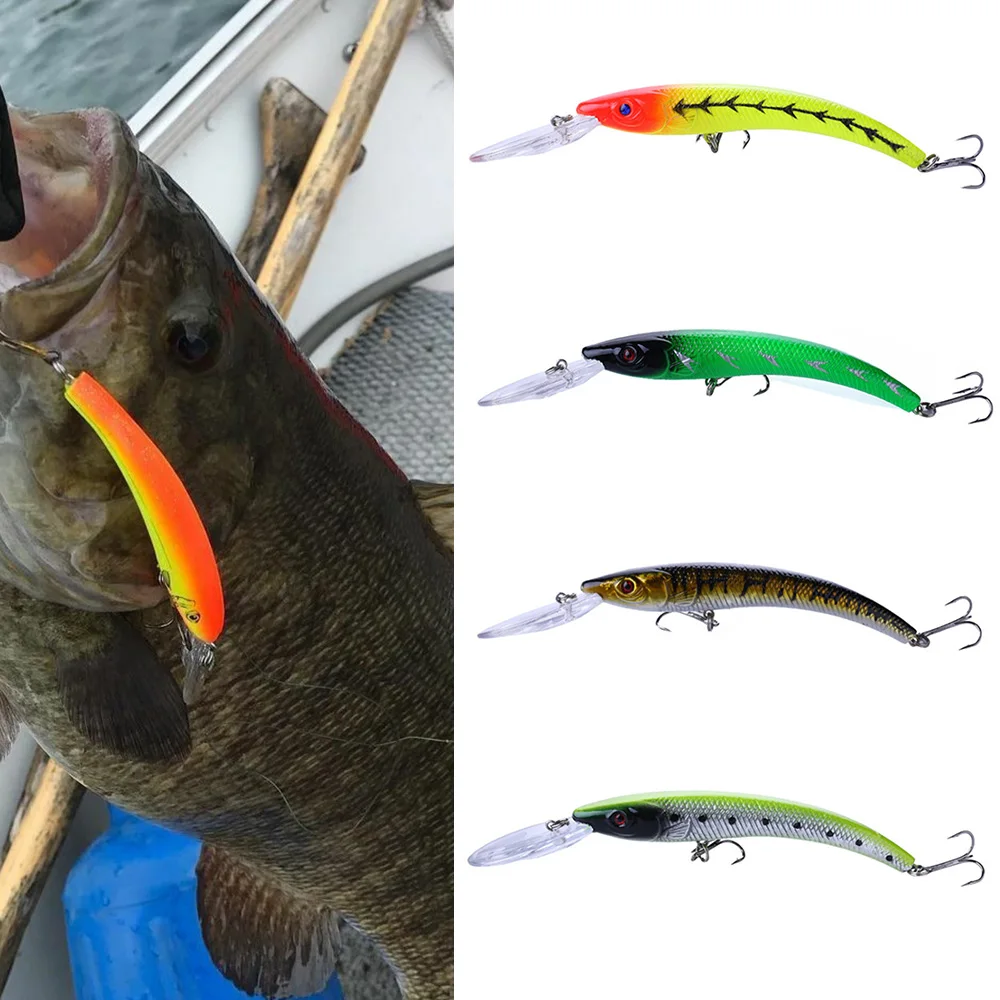 Deep-Walleye-Killer-Big-Minnow-Trolling-Fishing-Lure-Wobbler-Bandit-15-5cm-18g-Floating ...