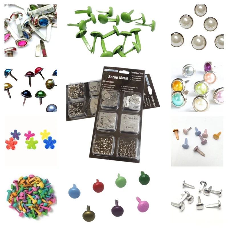 scrapbooking material Brads Rhinestone Accessories Butterfly flower ...
