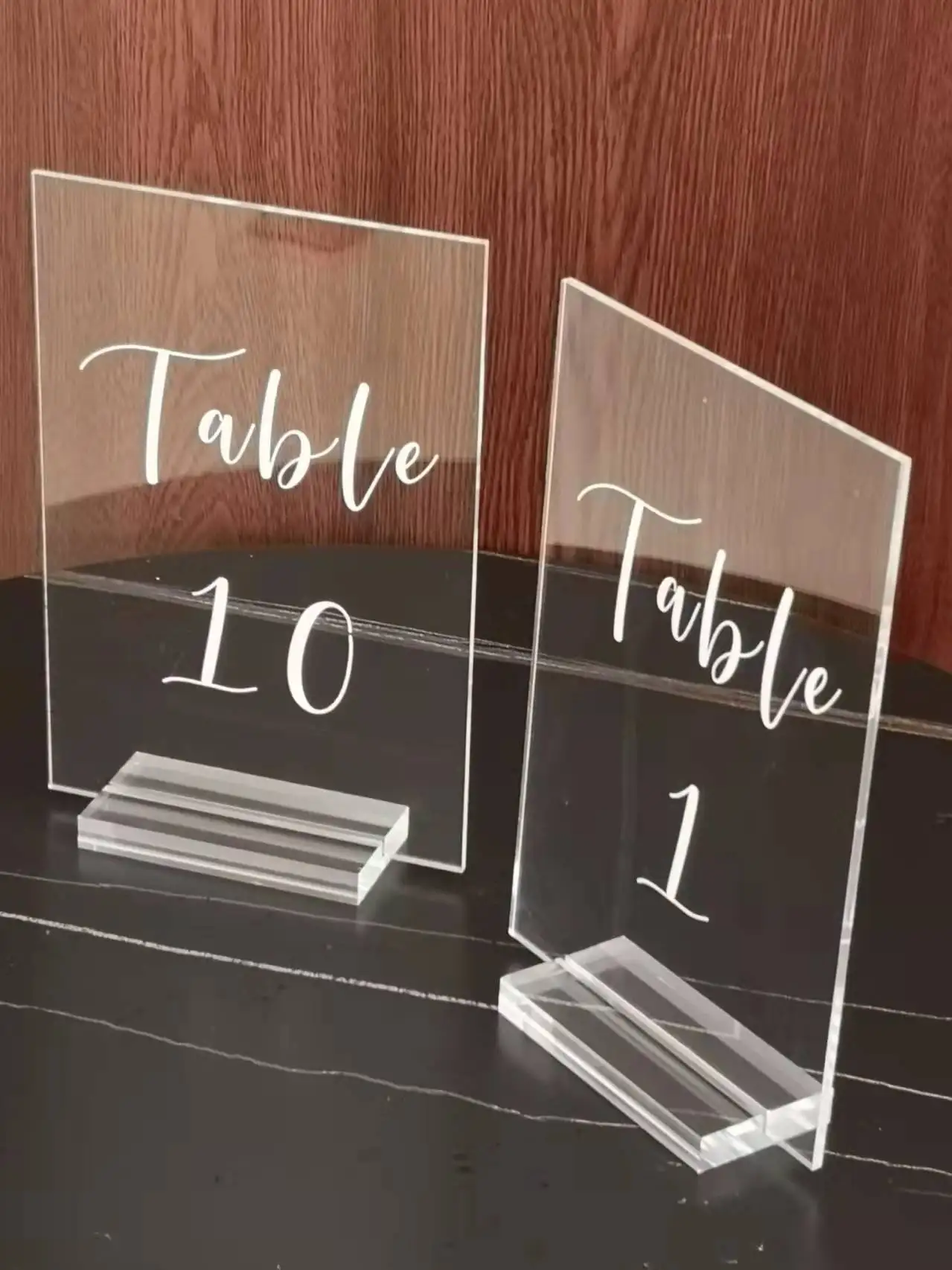 Acrylic Table Number Holders