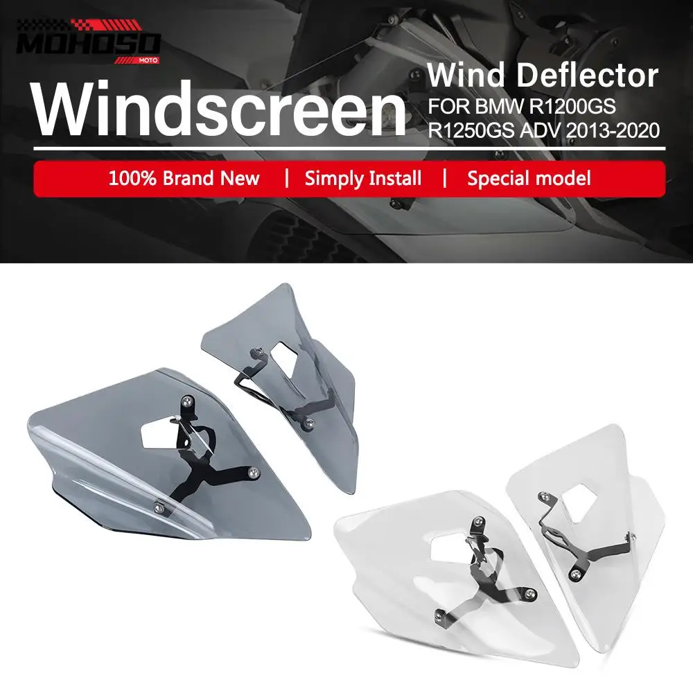 2013-2020-2019-R1200GS-R1250GS-Side-Windshield-Windscreen-Wind ...