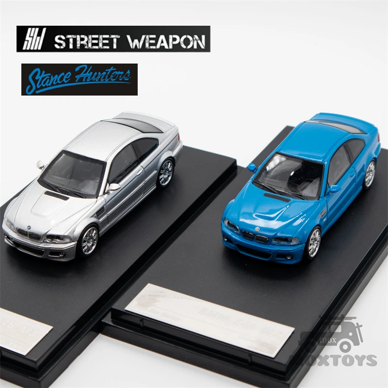 Stance-Hunters-x-Street-Weapon-1-64-E46-M3-CSL-Blue-Silver-Diecast ...