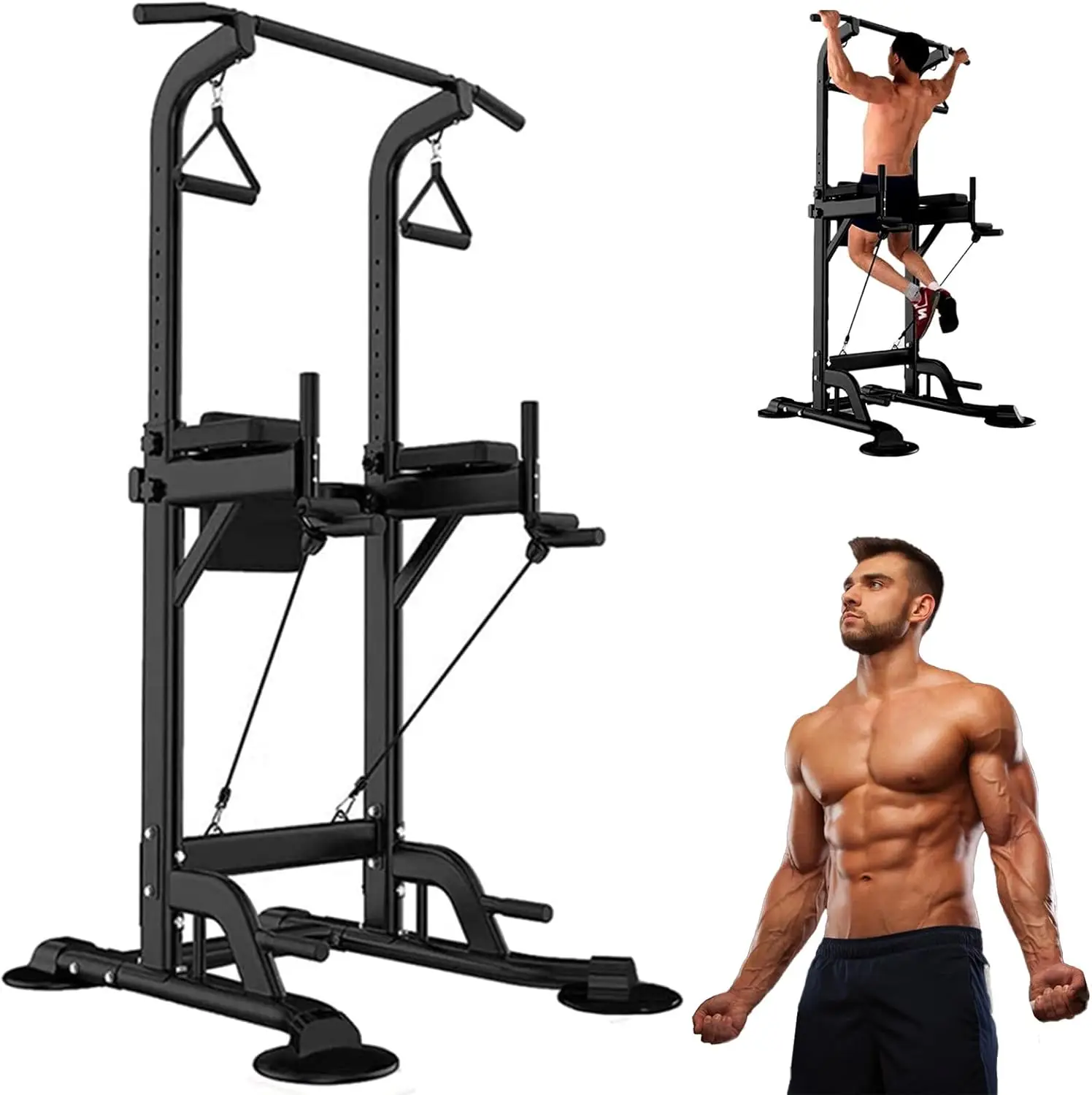Power Tower Pull Up Bar for Home Gym, Multi Functional Pull Up Bar ...