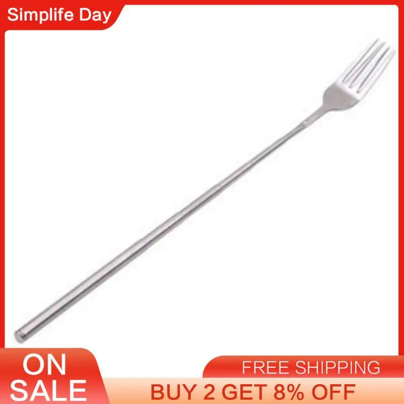 Creative-Extendable-Fork-Stainless-Steel-Telescopic-Long-Barbecue-Fork ...