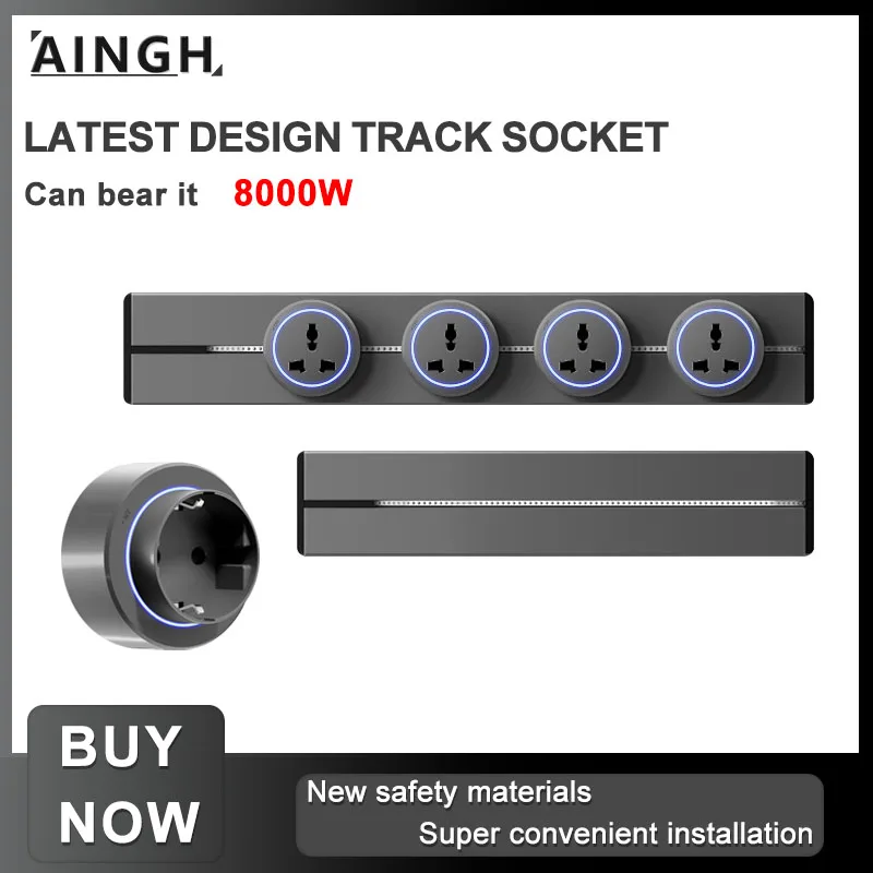 High-Power-Rail-Socket-Aluminum-LED-Round-Track-Socket-Power-Plug ...