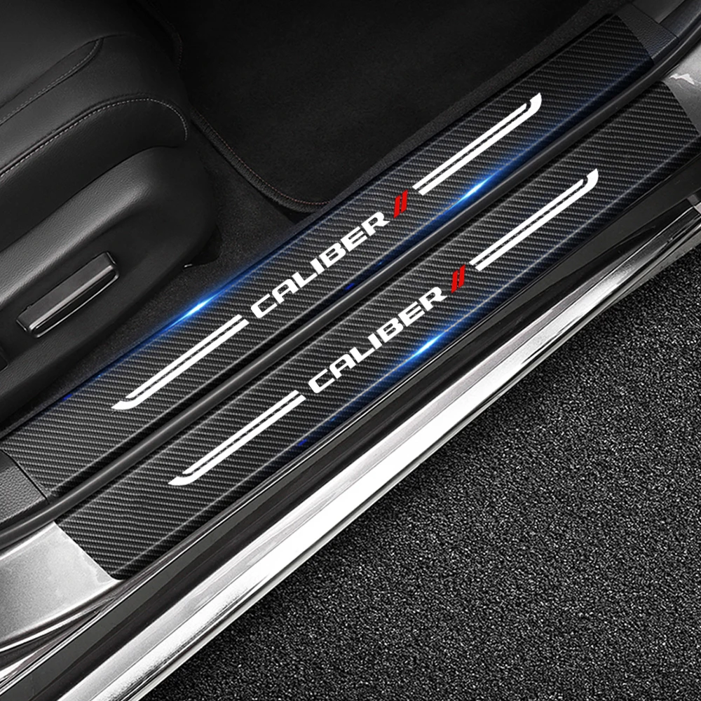 Car-Door-Threshold-Sill-Scuff-Plate-Leather-Rear-Trunk-Bumper-Guard ...