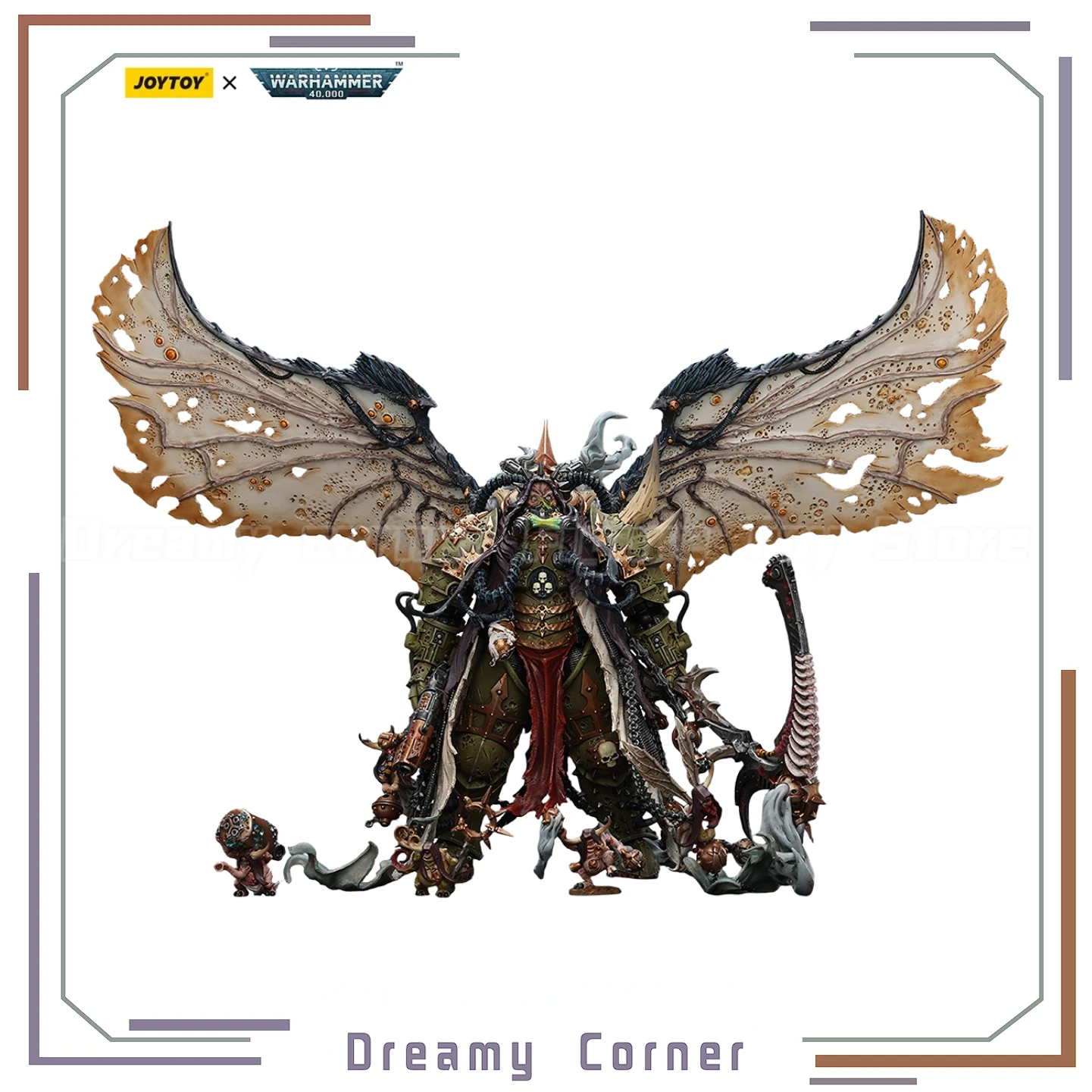 【In Stock】JOYTOY Warhammer 40K Mortarion Daemon Primarch of Nurgle with ...