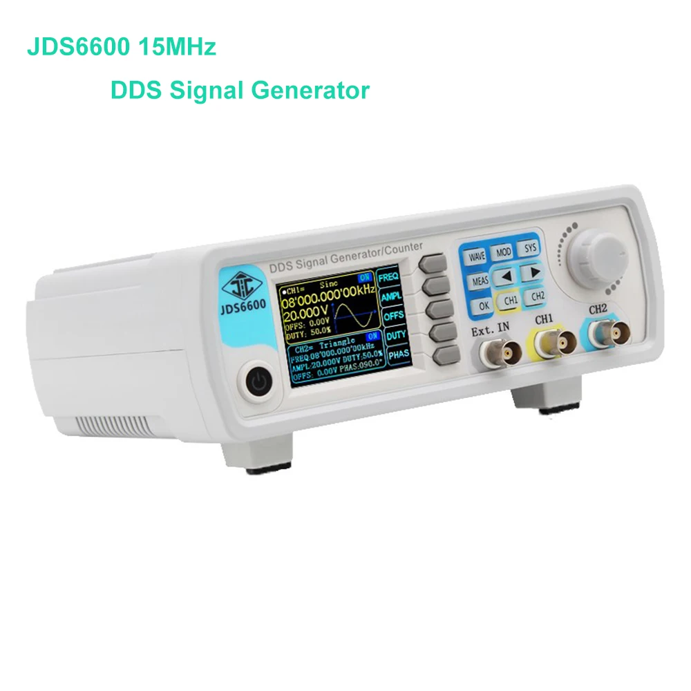OIMG JDS6600 15MHz Digital Dual Channel DDS Function Signal Generator 2 ...