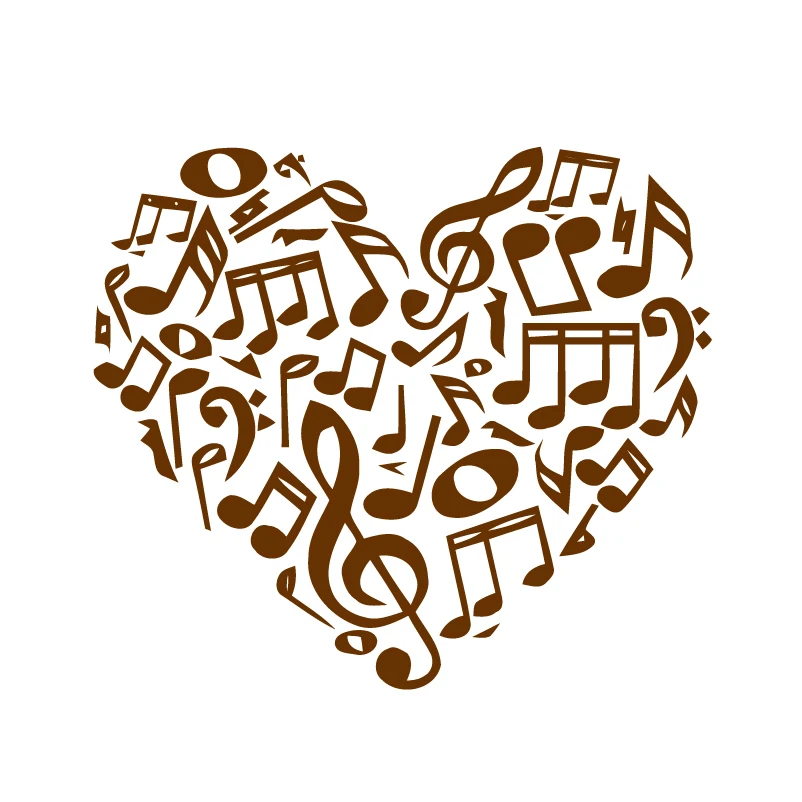 Musical Notes Symbols Heart