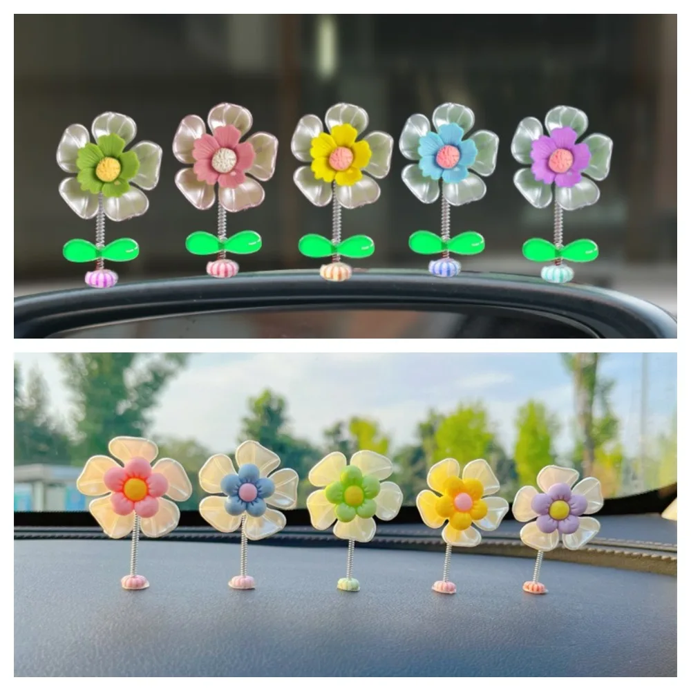 Car Dance Toys Car Dashboard Decoration Creative Candy Color Cartoon ...