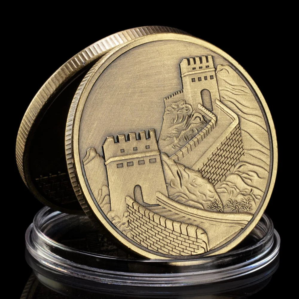 The-Great-Wall-of-China-Souvenir-Coin-Copper-Plated-Collection-Creative ...