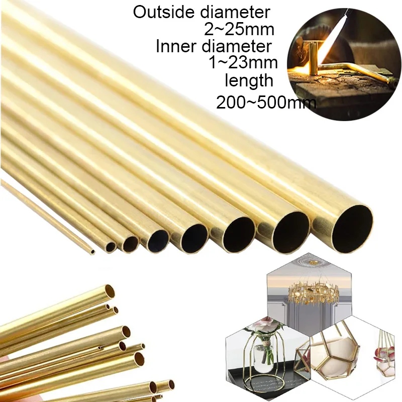 1pcs-DIY-Brass-Tube-Round-Diameter-Length-200mm-300mm-500mm-Seamless ...