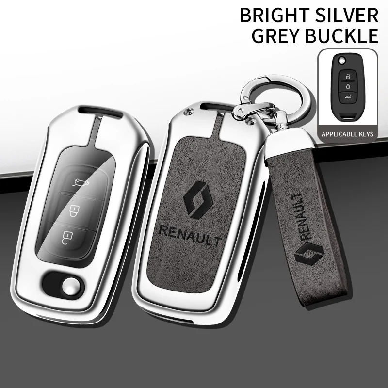 Zinc-Alloy-Car-Key-Case-Cover-Shell-For-Renault-Kwid-2023-Kadjar-Captur ...