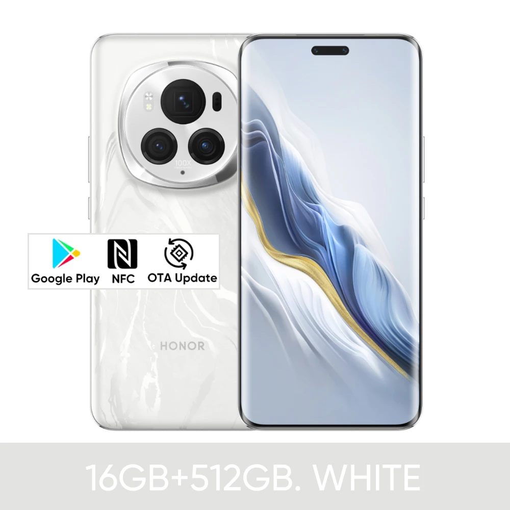 Teléfono inteligente HONOR Magic6 Magic 6 Pro Snapdragon 8 Gen3 Octa-Core acelerado Batería de ...