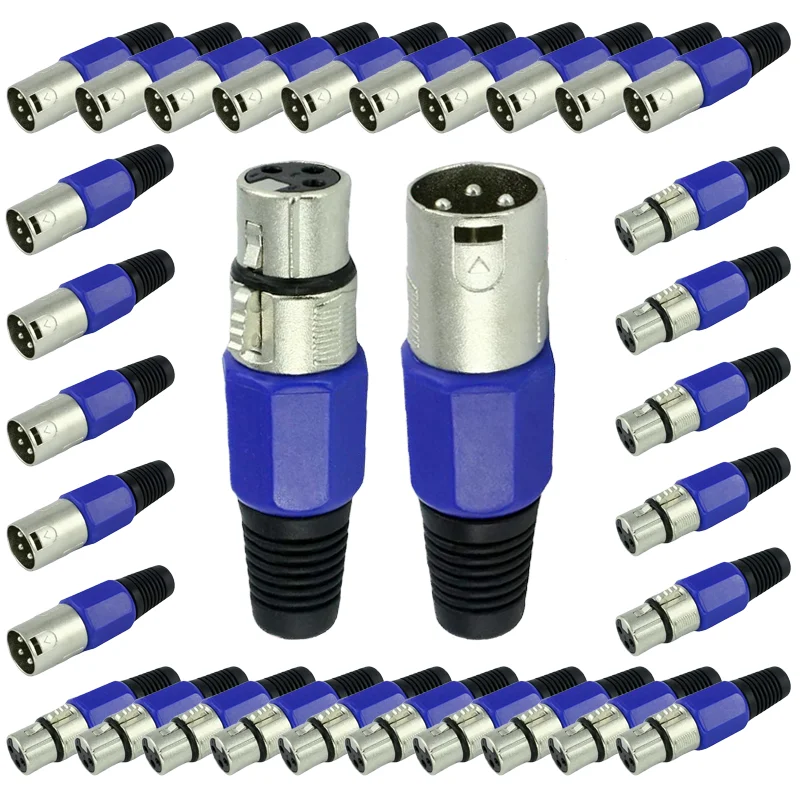 Conector-de-cable-macho-y-hembra-XLR-conector-de-micr-fono-3-pines-3-n ...