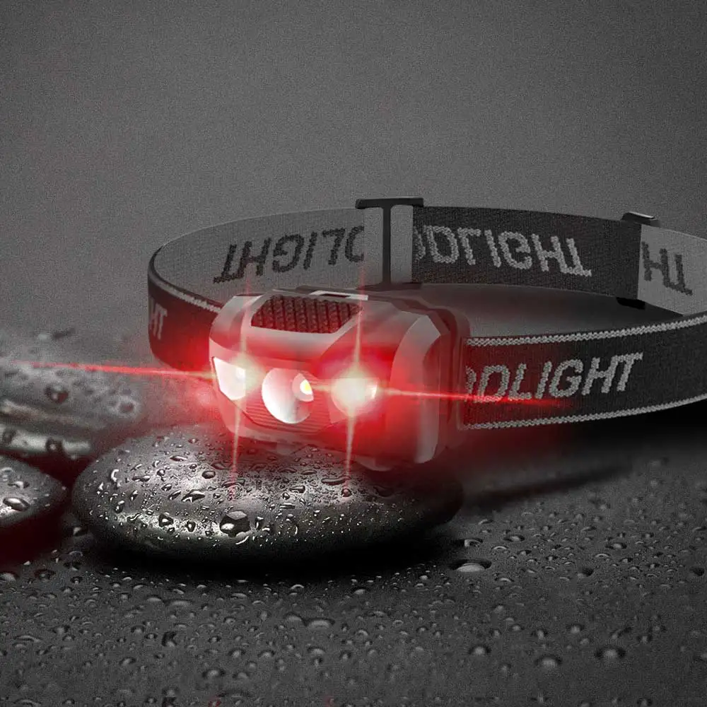 3W-Powerfull-Mini-Headlamp-White-Red-Light-LED-Headlight-4-Mode ...