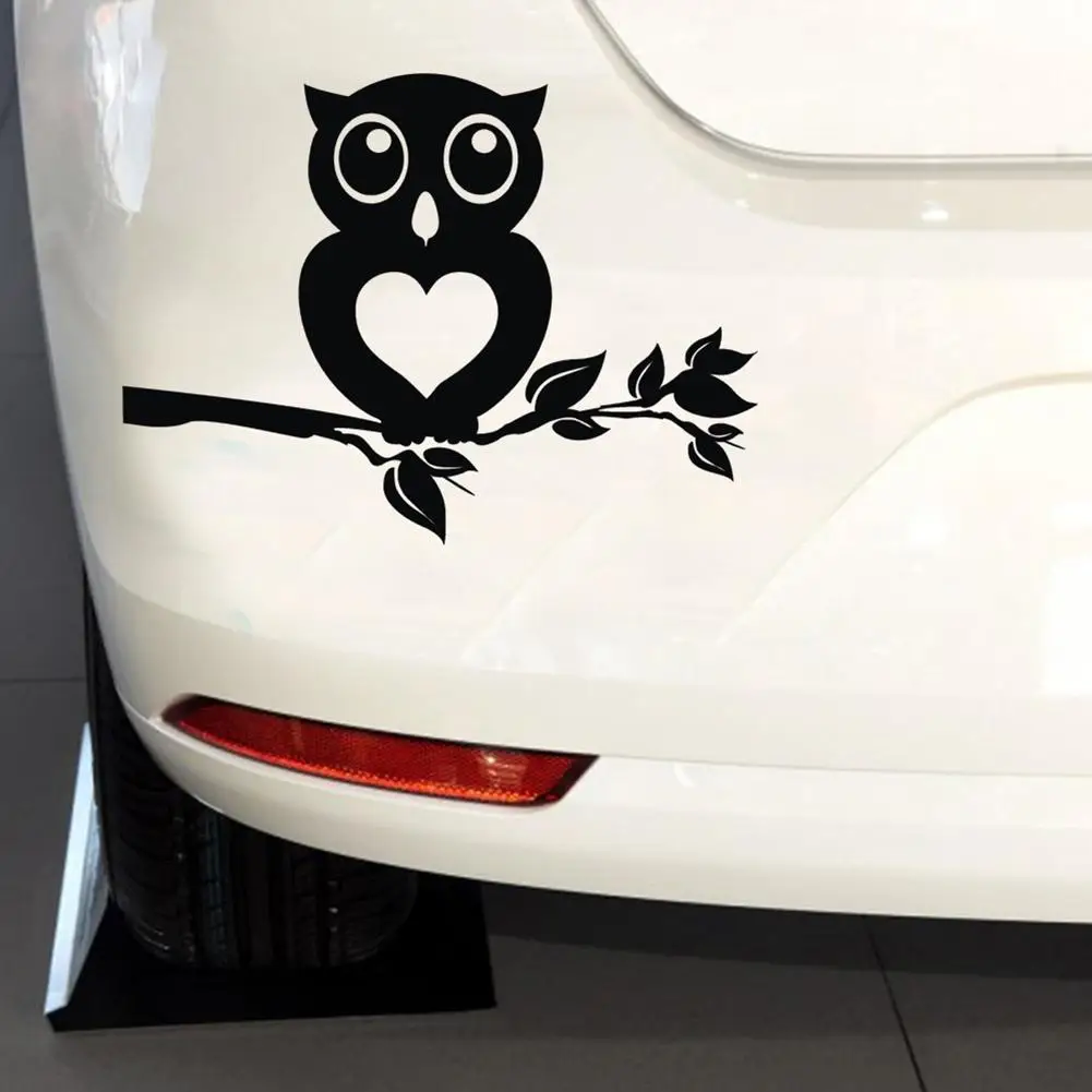 Owl-Standing-on-The-Branch-Cute-Reflective-Car-Sticker-Automobiles ...