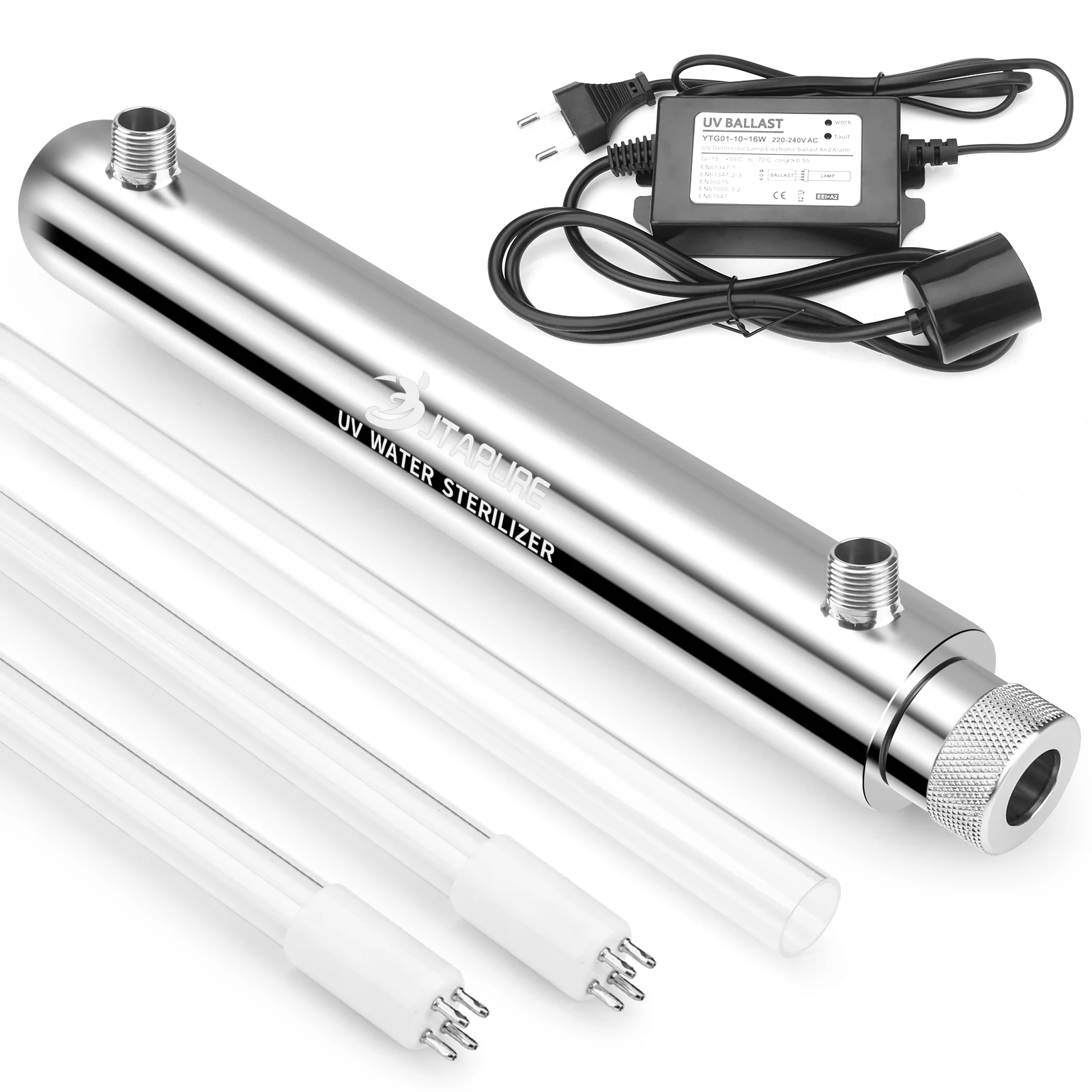 JTAPURE-Ultraviolet-Water-Purifier-filter-UV-Sterilizer-2GPM-16W-1-2 ...