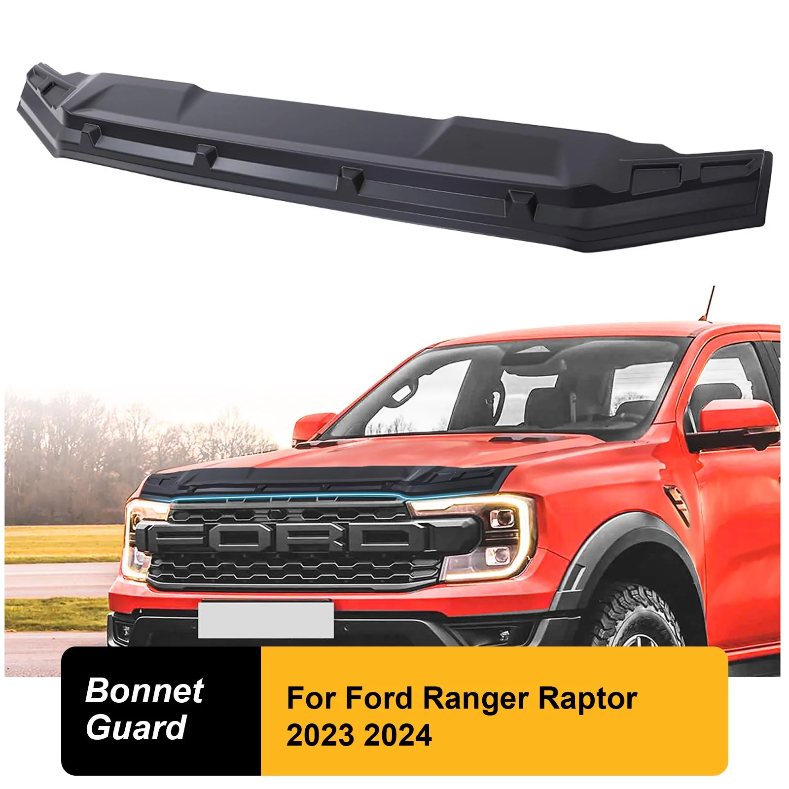 Bonnet-Guard-For-Ford-Ranger-Raptor-2023-2024-T9-Car-Bug-Shield-Hood ...
