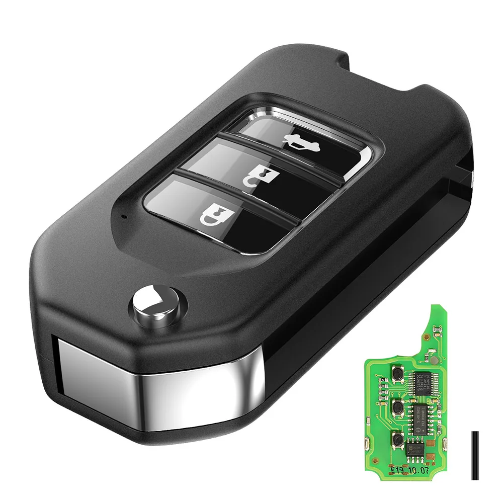 Xhorse XNHO00EN Wireless Universal Remote Key Fob 3 Buttons for Honda ...