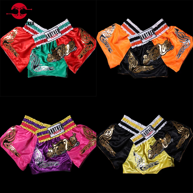 Muay-Thai-Shorts-Embroidered-Premium-Boxing-Shorts-Men-Women-Kids-Satin ...