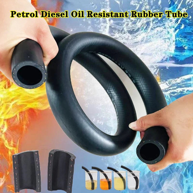 Petrol Diesel Oil Resistant Rubber Tube ID4-25mm Flexible Fuel Hoses ...