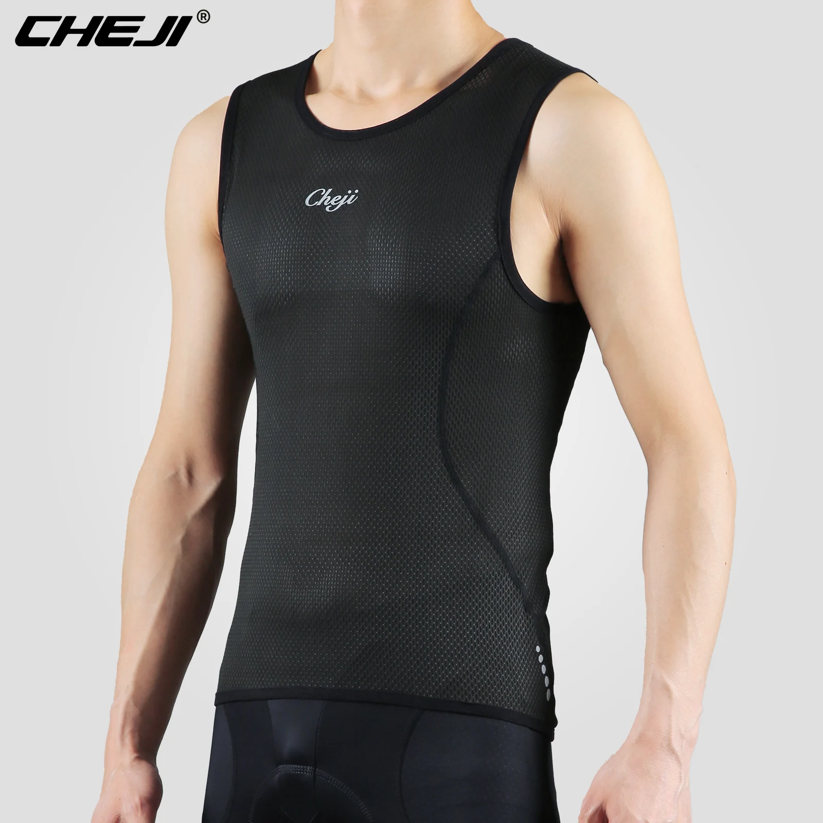 CHEJI-Men-s-Cycling-Jerseys-Short-Sleeveless-Vest-Quick-Dry-Breathable ...