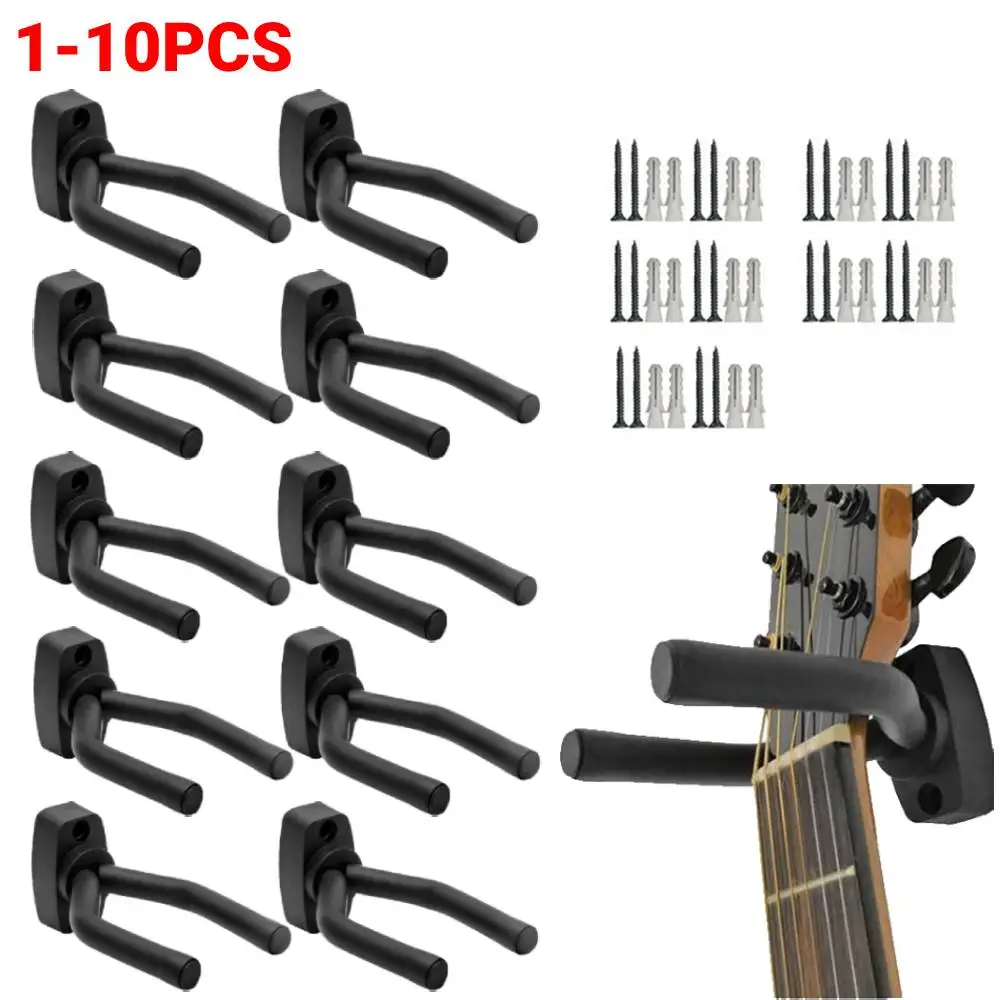 1-10Pcs-Guitar-Holder-Wall-Mount-Stand-Soporte-Guitarra-Parts-and ...