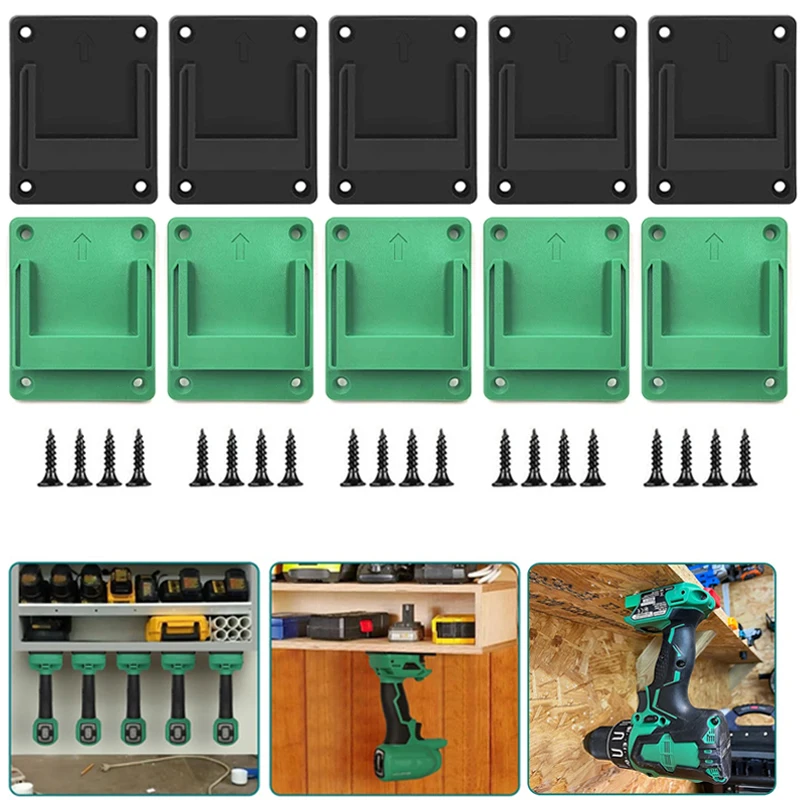 5/10Pcs Wall Mount Power Tool Holder Bracket For Hitachi/Hikoki/Metabo ...