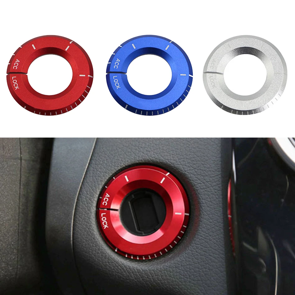 Car-Ignition-Button-Key-Ring-Hole-Circle-Sticker-for-Mercedes-Benz-A-C ...