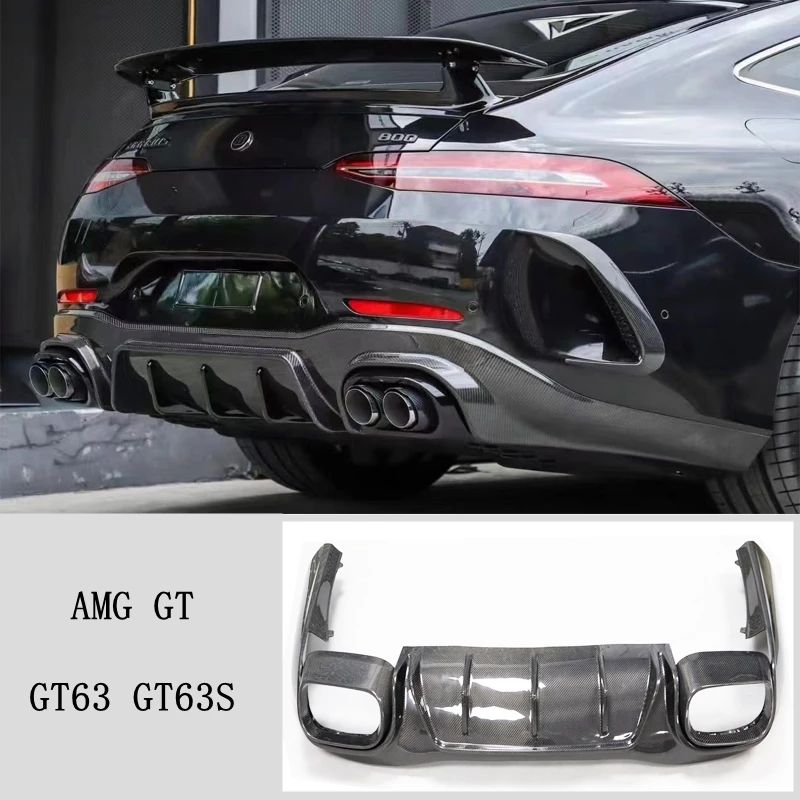 For Mercedes Benz AMG GT63 GT63S 4-Door 2019-2023 Real Dry Carbon Rear ...