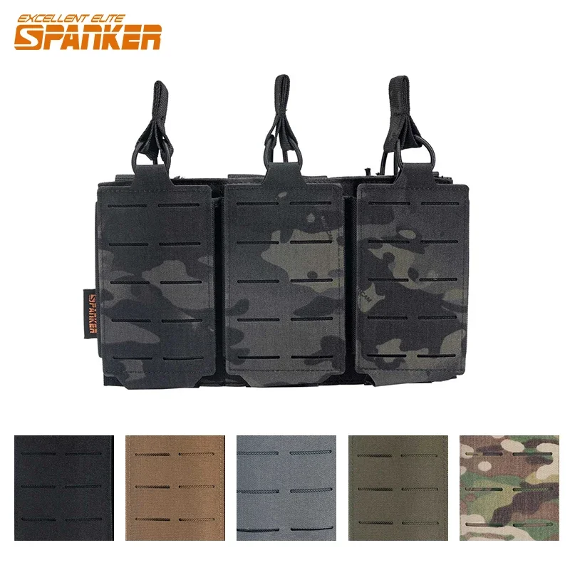 Tactical Molle Pouch Triple Magazine Pouch Double-Layer Mag Pouches ...