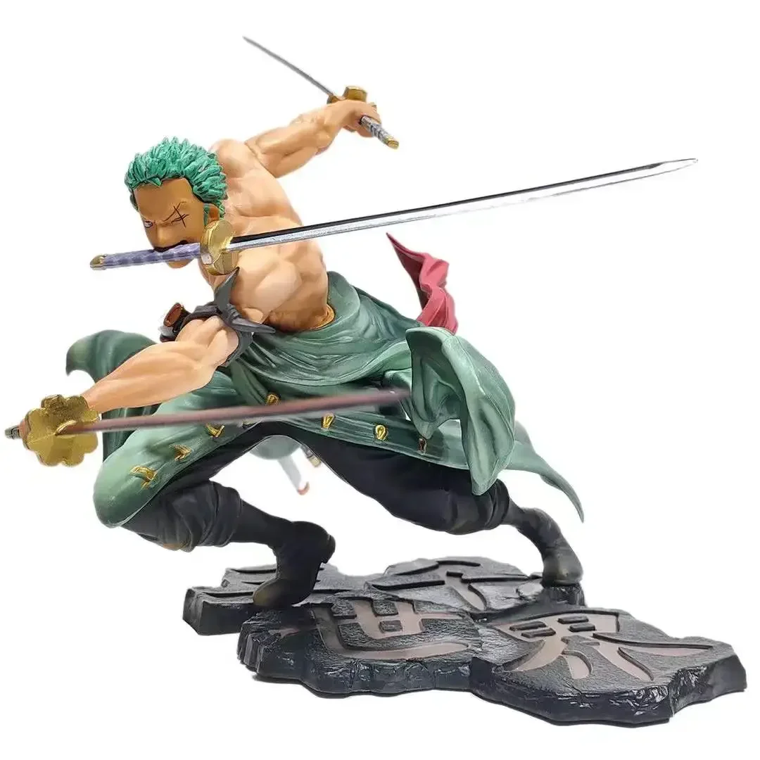 10cm-One-Piece-Three-Swords-Roronoa-Zoro-Action-Figures-Anime-Statue ...