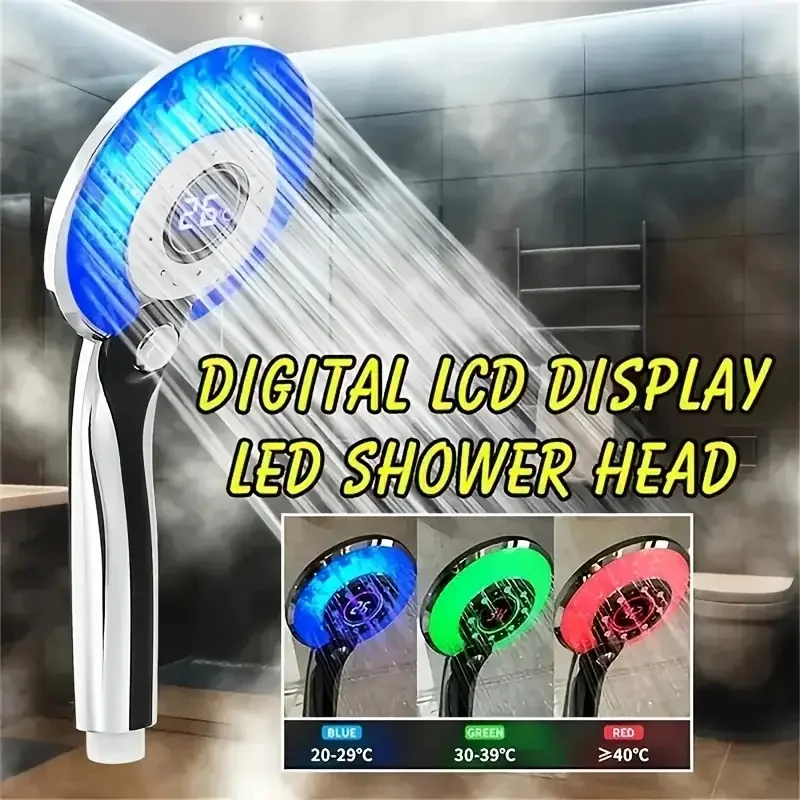 1pc-LED-Shower-Head-Digital-Temperature-Control-Shower-Sprayer-3 ...