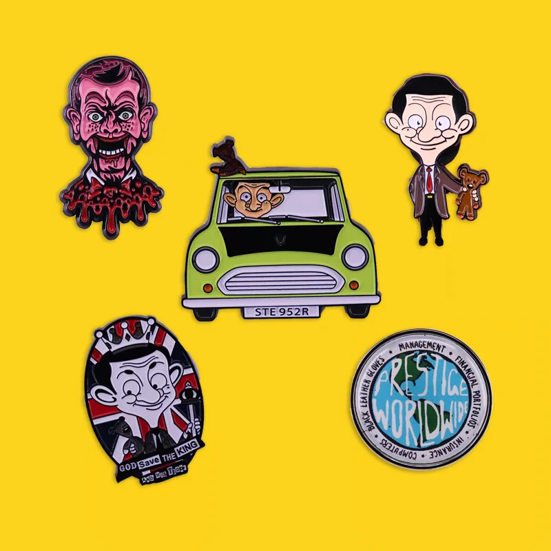High-Quality-Mr-Bean-Humor-Comedian-Enamel-Pin-Men-s-Brooch-90s-Retro ...