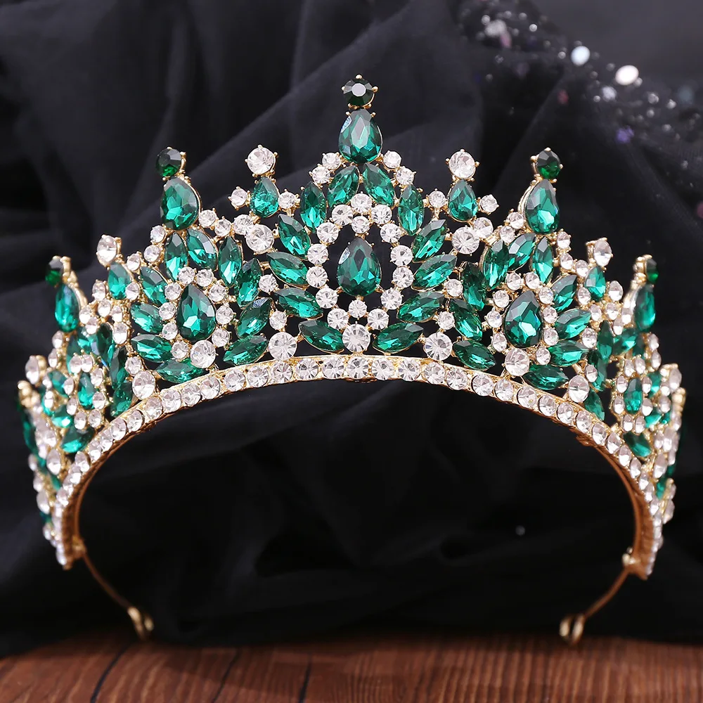 DIEZI-Korean-7-Colors-Pink-Green-Blue-Opal-Crystal-Tiara-For-Women ...